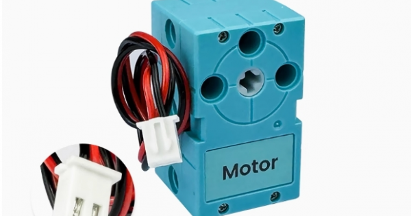 360 ° continuous rotation dual output shaft 2KG DC motor (slow speed ...